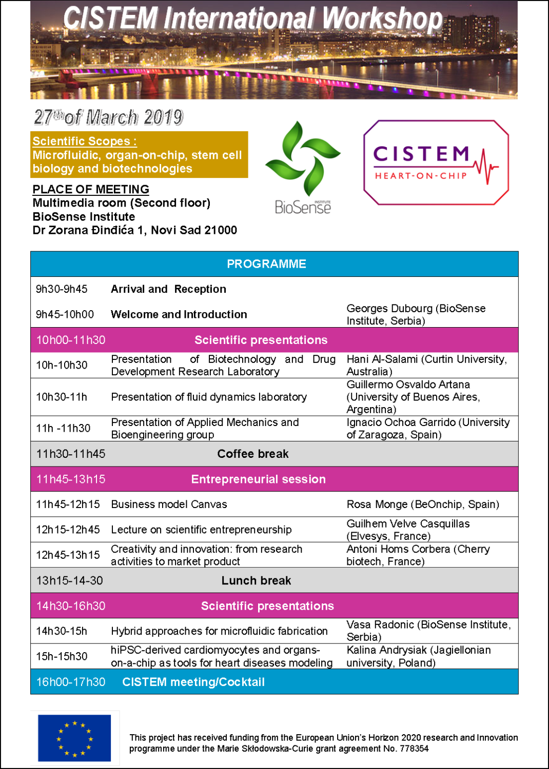News – CISTEM PROJECT